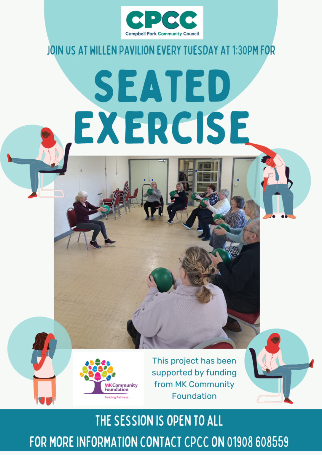 Grant awarded for seated exercise - Campbell Park Community Council